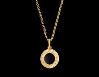 China necklace with 18 kt yellow gold with onyx from Jsely jewelry factory for sale