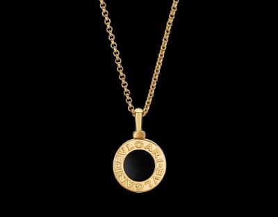 China necklace with 18 kt yellow gold with onyx from Jsely jewelry factory for sale
