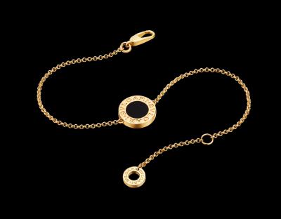 China bracelet in 18 kt yellow gold with onyx   BR857215 for sale