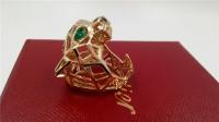 China Car Tier PanthèRe De Car Tier Ring In 18K Yellow Gold Tsavorite Garnets Onyx N4722500 for sale