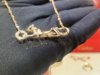 China Car Tie 18k Gold  PanthèRe De Car Tier Necklace Rose Gold Tsavorite Garnets VVS Diamonds for sale