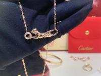 China Car Tie 18k Gold  PanthèRe De Car Tier Necklace Rose Gold Tsavorite Garnets VVS Diamonds for sale