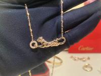 China Car Tie 18k Gold  PanthèRe De Car Tier Necklace Rose Gold Tsavorite Garnets VVS Diamonds for sale