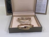 China Serpenti Viper Bracelet Serpenti Viper 18 Kt Yellow Gold Bracelet With Pavé Diamonds for sale