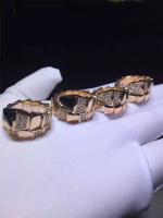 China B.zero1 4-band ring in 18kt pink gold with pave diamonds AN857022 for sale