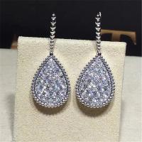 China full diamond earrings  18kt  gold  with yellow gold or white gold for sale