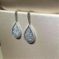 China full diamond earrings  18kt  gold  with yellow gold or white gold for sale