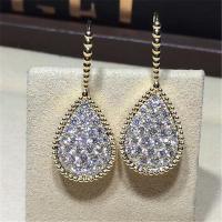 China full diamond earrings  18kt  gold  with yellow gold or white gold for sale