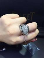 China full diamonds ring  18kt gold  with yellow gold or white gold for sale