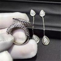 China full diamond earrings  18kt gold diamonds necklace for sale
