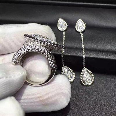 China full diamond earrings  18kt gold diamonds necklace for sale