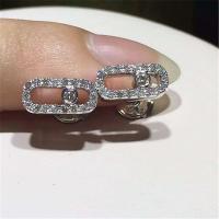 China full diamonds earring  18kt  gold   with yellow gold or white gold for sale