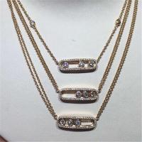 China diamonds necklace 18kt  gold  with yellow gold or white gold or  pink gold for sale