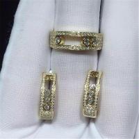 China diamonds earring  18kt  gold  with yellow gold or white gold for sale