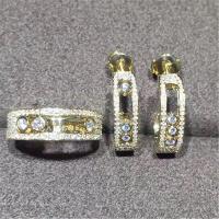 China diamonds earring  18kt  gold  with yellow gold or white gold for sale