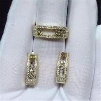 China diamonds earring  18kt  gold  with yellow gold or white gold for sale