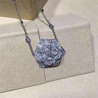 China Piaget   full  diamonds of  rose necklace 18kt  gold  with white gold or yellow gold for sale