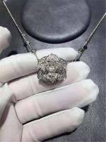 China Piaget   full  diamonds of  rose necklace 18kt  gold  with white gold or yellow gold for sale