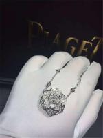 China Piaget   full  diamonds of  rose necklace 18kt  gold  with white gold or yellow gold for sale