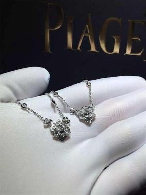 China Piaget  mini full diamonds rose necklace 18kt  gold  with white gold or yellow gold or pink gold for sale