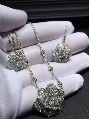 China Piaget  full diamonds rose earring 18kt  gold  with white gold or yellow gold or pink gold for sale