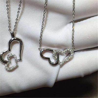 China Piaget double love of diamonds necklace 18kt  gold  with white gold or yellow gold or pink gold for sale