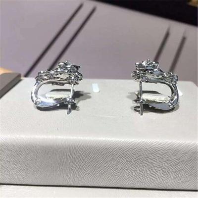 China Piaget  full  diamonds rose earring 18kt  gold  with white gold or yellow gold or pink gold for sale
