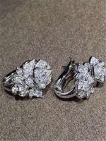 China Piaget  full  diamonds rose earring 18kt  gold  with white gold or yellow gold or pink gold for sale