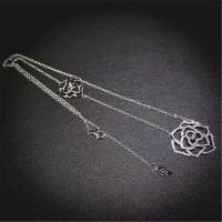 China Piaget  full diamonds of double hollow rose necklace 18kt  gold  with white gold or yellow gold or rose gold for sale
