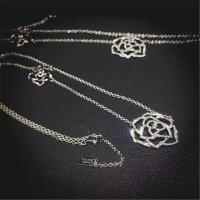 China Piaget  full diamonds of double hollow rose necklace 18kt  gold  with white gold or yellow gold or rose gold for sale