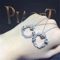 China Piaget  full diamonds of rose vine  necklace 18kt  gold  with white gold or yellow gold 110 diamonds for sale