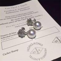 China Piaget  full diamonds of rose pearl earrings 18kt  gold  with white gold or yellow gold or pink gold for sale