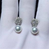 China Piaget  full diamonds of rose pearl earrings 18kt  gold  with white gold or yellow gold or pink gold for sale