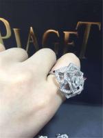 China Piaget  full diamonds of hollow rose ring 18kt gold  with white gold or yellow gold for sale