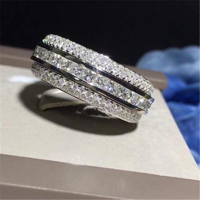 China Piaget full diamonds of rotating ring 18kt gold  with yellow gold or white gold for sale