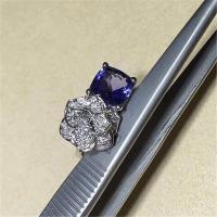 China Piaget full diamonds tanzanite rose  ring of 18kt gold  with white gold for sale