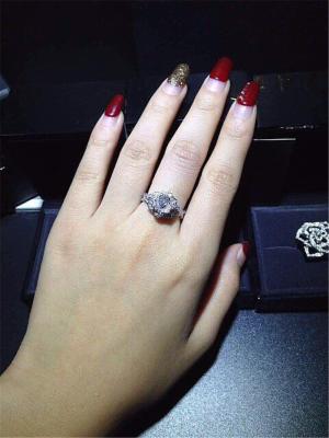 China Piaget  full diamonds rose ring 18kt gold  with white gold or yellow gold for sale
