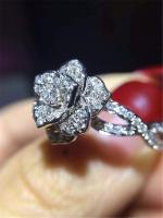 China Piaget  full diamonds rose ring 18kt gold  with white gold or yellow gold for sale
