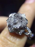 China Piaget  full diamonds rose ring 18kt gold  with white gold or yellow gold for sale