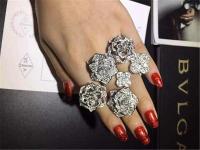 China Piaget  full diamonds rose ring 18kt gold  with white gold or yellow gold for sale