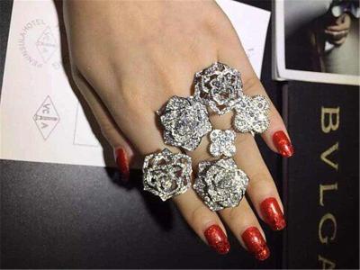China Piaget  full diamonds rose ring 18kt gold  with white gold or yellow gold for sale