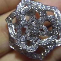 China Piaget  full diamonds of  hollow rose necklace 18kt  gold  with white gold or yellow gold or pink gold for sale