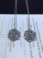 China Piaget  full diamonds of  hollow rose necklace 18kt  gold  with white gold or yellow gold or pink gold for sale