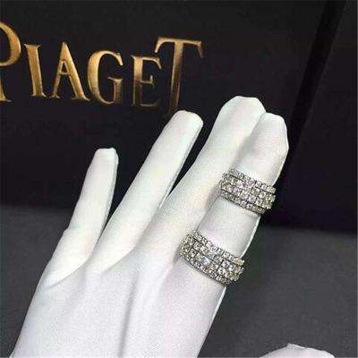 China Piaget full diamonds of rotating ring 18kt gold  with yellow gold or white gold total 322 diamonds for sale
