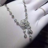 China Piaget full diamonds  rose necklace of 18kt gold  with yellow gold or white gold for sale