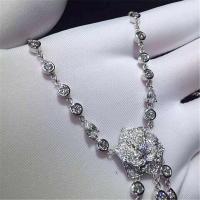 China Piaget full diamonds  rose necklace of 18kt gold  with yellow gold or white gold for sale