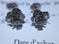 China Piaget  mini of  full diamonds rose earring 18kt gold  with white gold or yellow gold or pink gold for sale