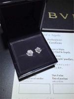China Piaget  mini of  full diamonds rose earring 18kt gold  with white gold or yellow gold or pink gold for sale
