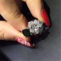 China Piaget  full diamonds green tourmaline rose  ring of 18kt gold  with yellow gold or white gold for sale