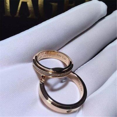 China Plaget diamonds of couple ring 18kt  gold  with white gold or yellow gold for sale